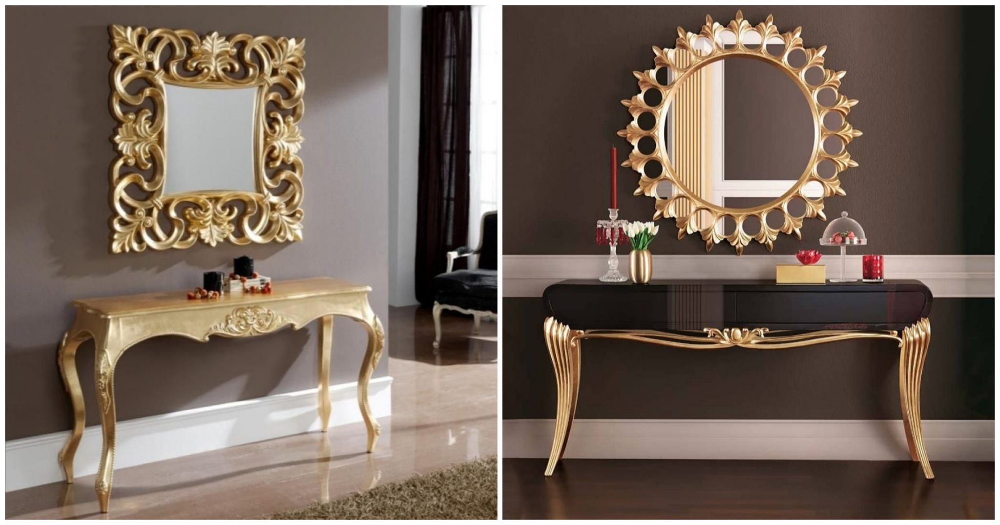 Console Table Designs With And Details | Malik Furniture®